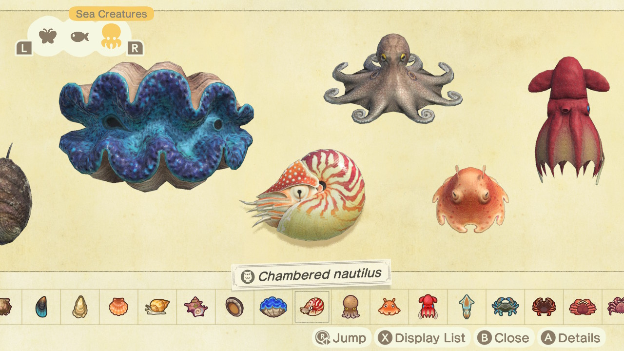[Guide] Animal Crossing: New Horizons Critterpedia Sea Creatures Guide ...