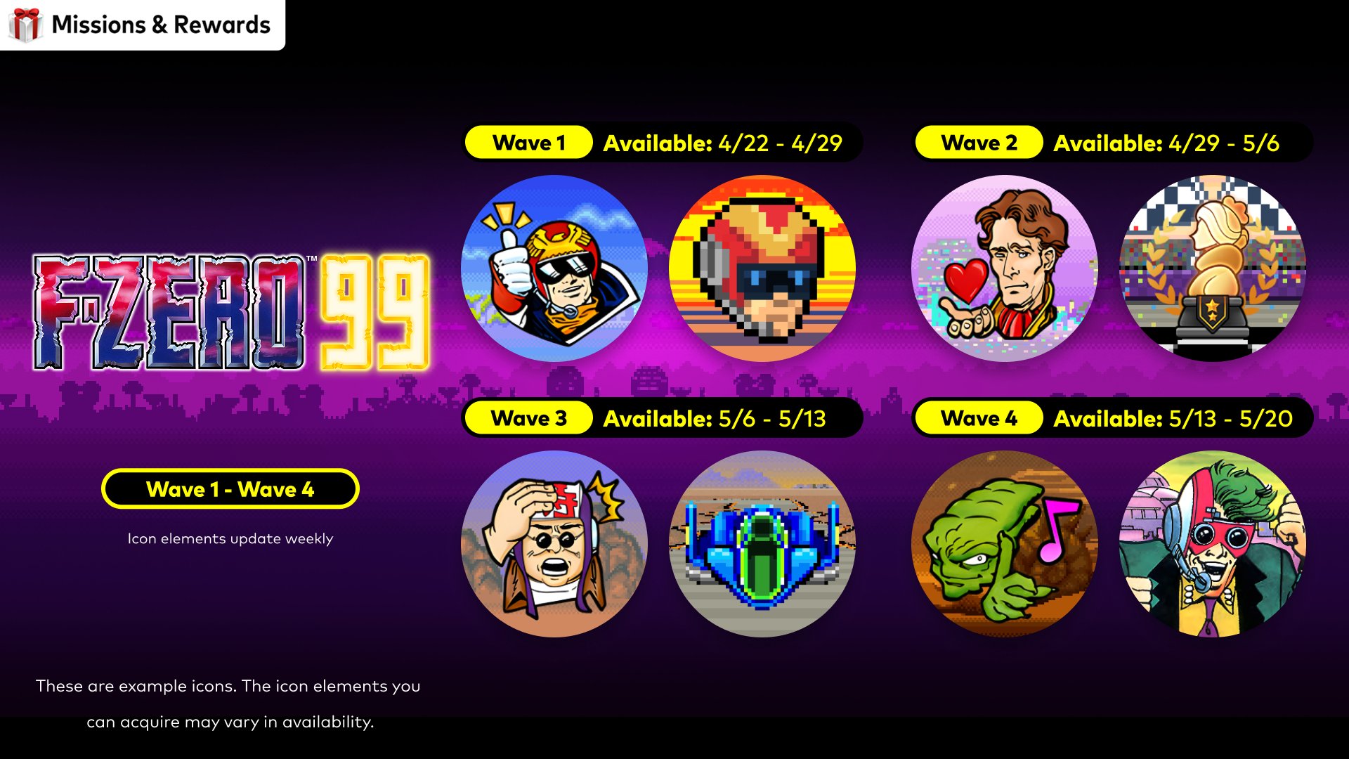 NSO | First Wave of F-ZERO 99 Icons is Available Now - Miketendo64
